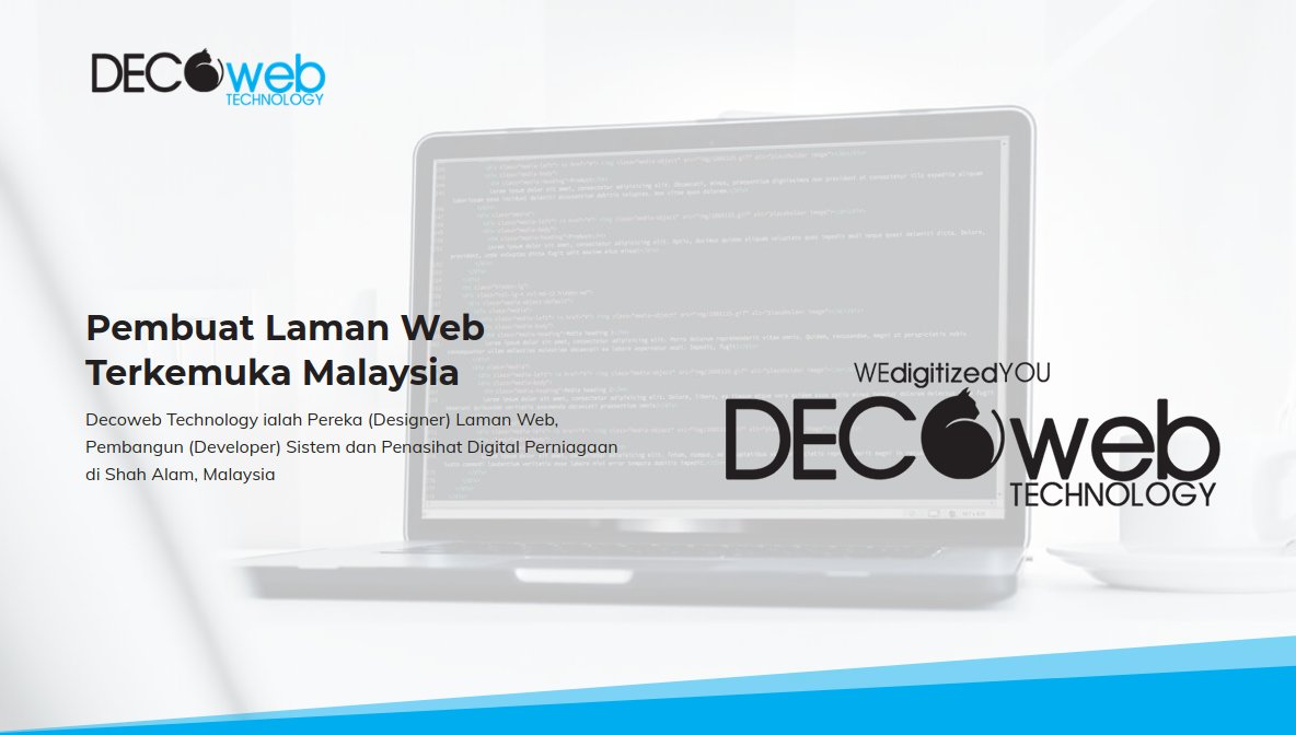 Deco Web bukan Deco Rumah - Usahawan di SME Niaga